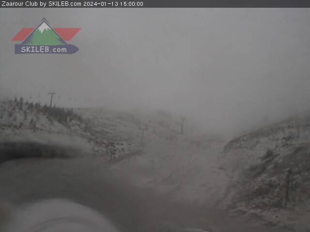 Ski Lebanon ZAROUR webcam on Saturday, January 13, 2024 compared with ...